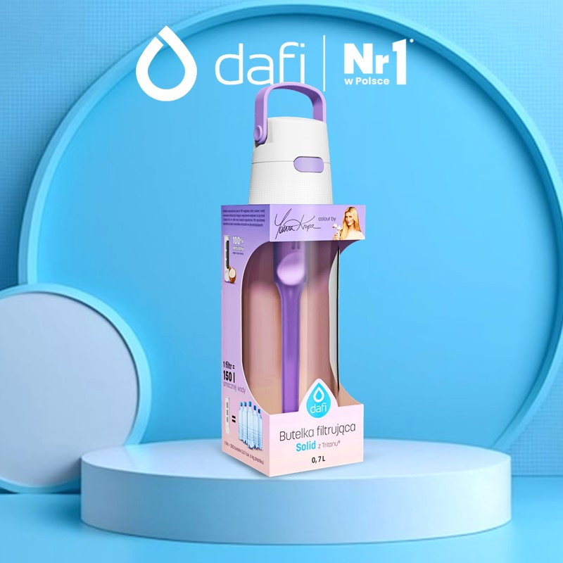 Butelka filtrująca DAFI SOLID 0,7l Lavender z filtrem
